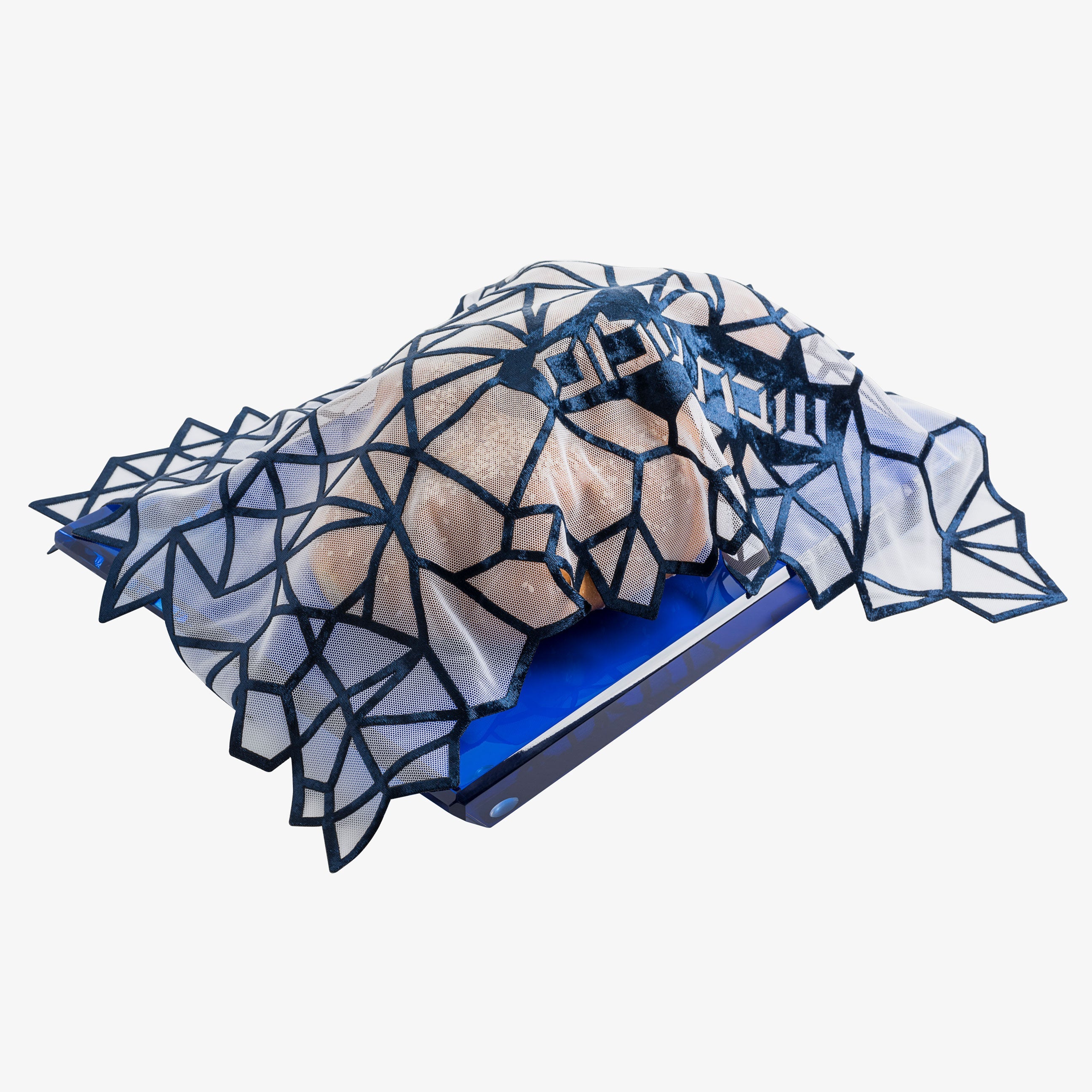 Challah Cover Geometric Blue – Apeloig Collection